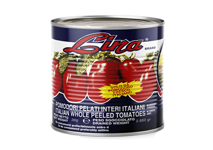 Pomodori Pelati 'Excellent' "Lina Brand" 6 x 3 Kg